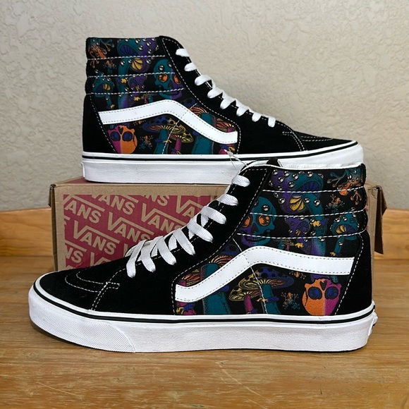 Vans | Shoes | Vans Sk8 Hi Trippy Drip Black Multiple Mens Size 95 ...